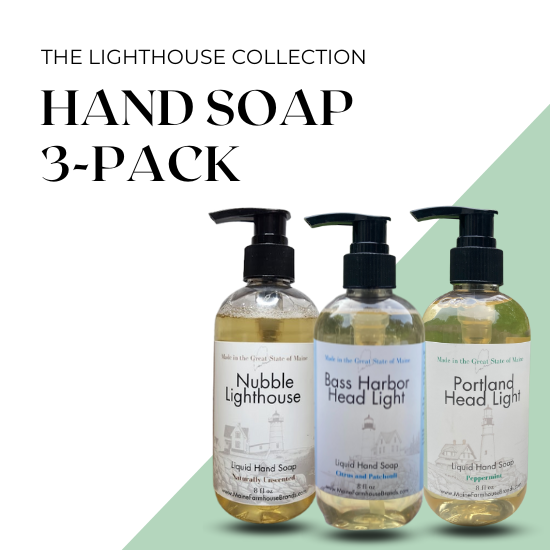 The Lighthouse Collection | Liquid Hand Soap 3-Pack | All Natural | Pl ...